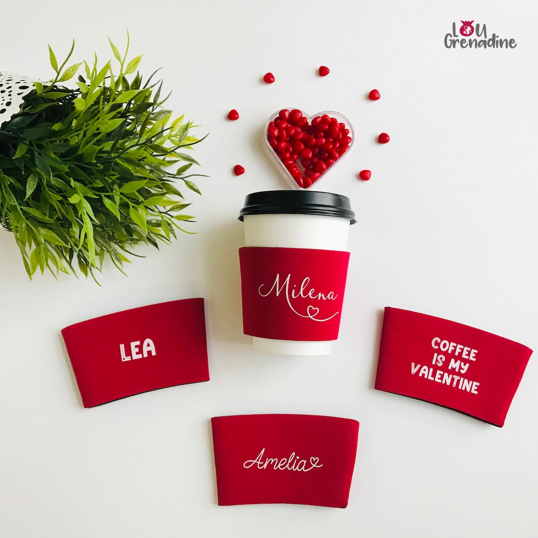 Valentine's Day Personalized Coffee Wrap, Coffee Lovers Gift for ...