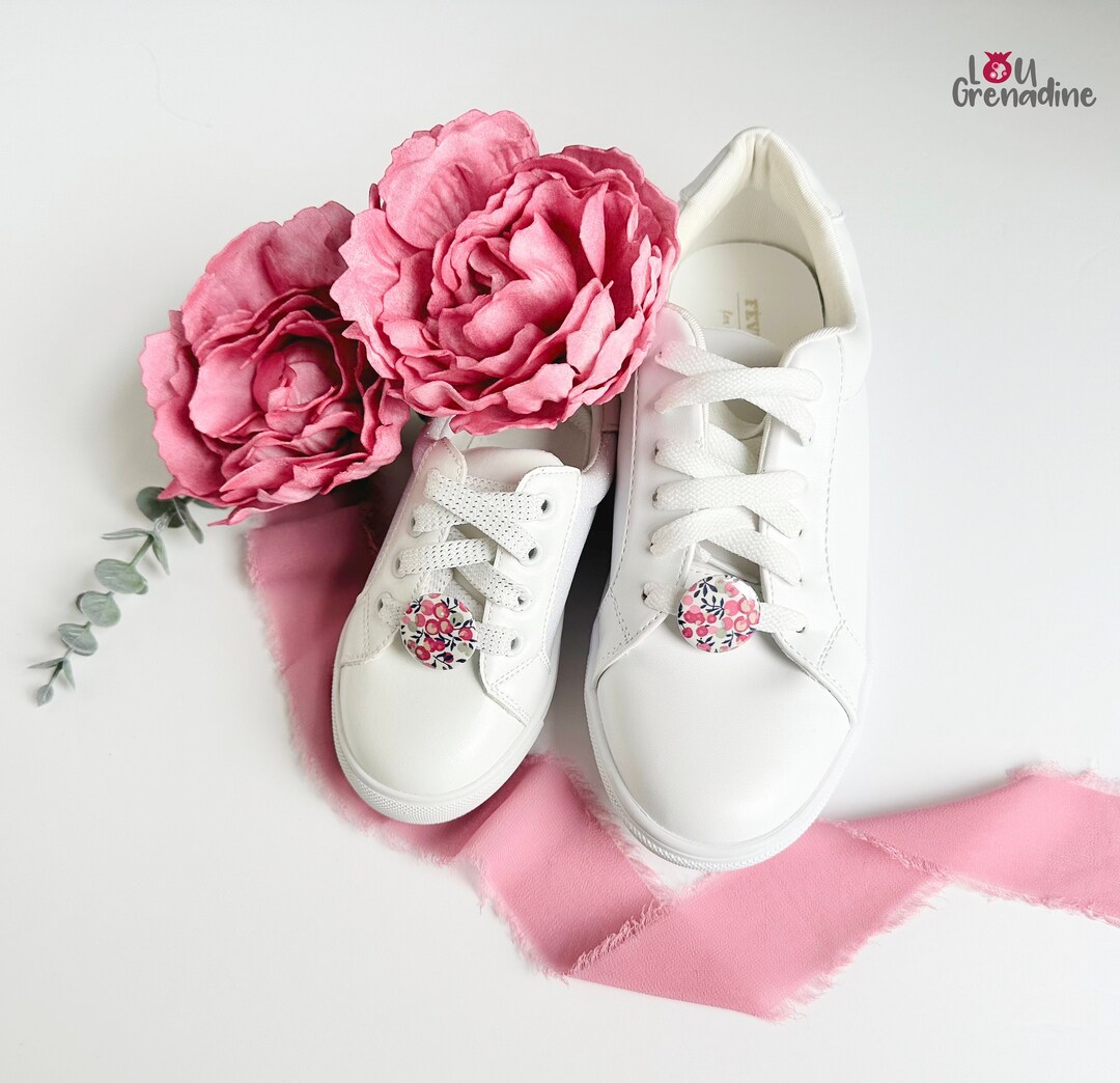 Liberty Shoe Lace Badge, Liberty Lace Badge, Liberty Fabric Shoe Clip ...