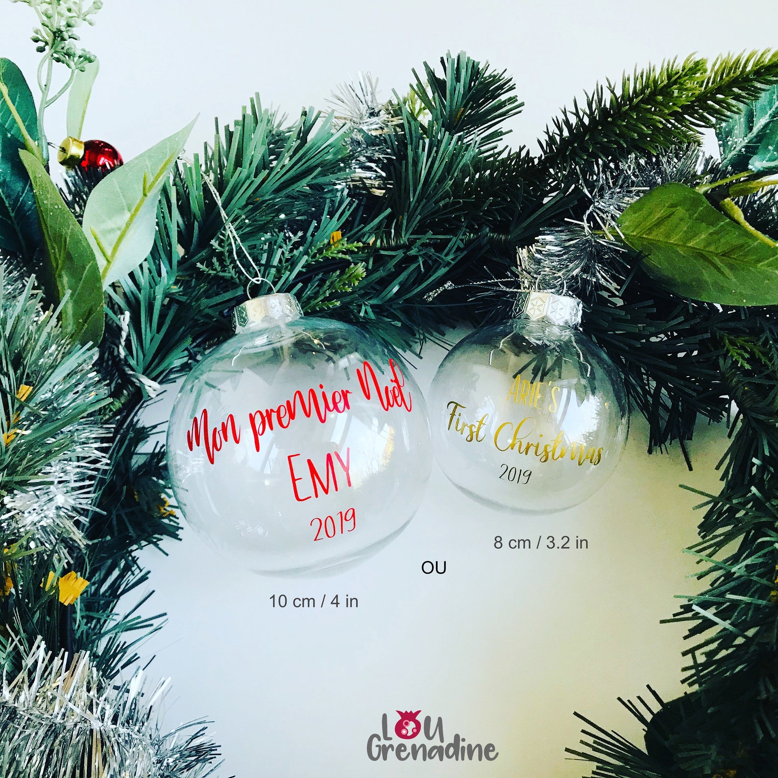 Personalized Christmas Ball Personalized Christmas Ornament - Etsy