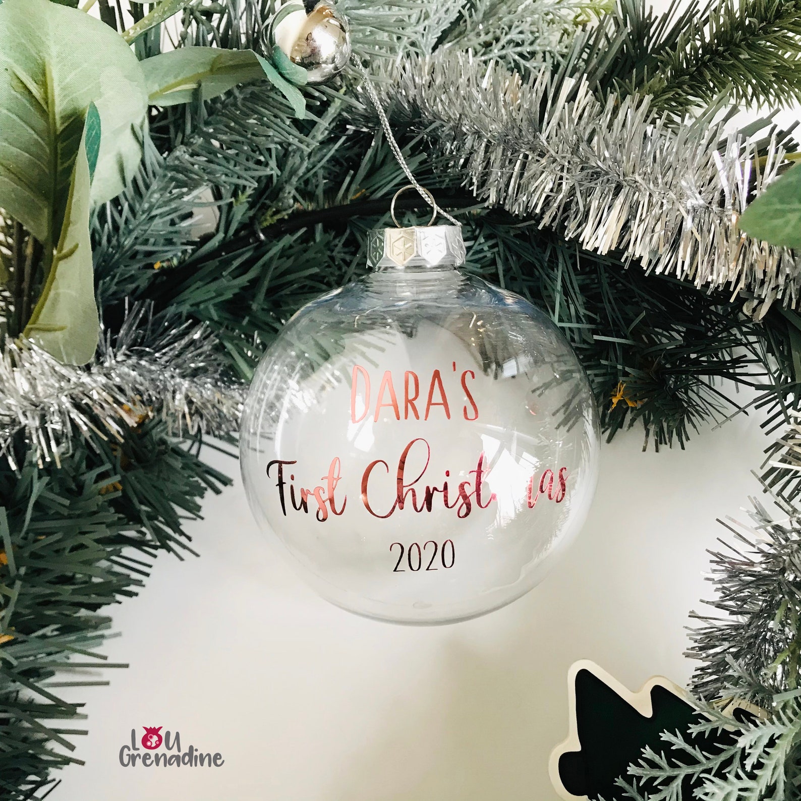 Personalized Christmas Ball Personalized Christmas Ornament | Etsy