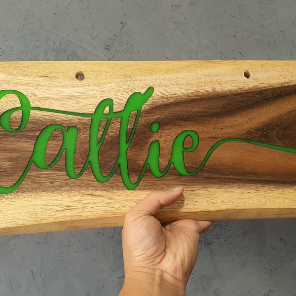 Epoxy Name Plaque - Etsy