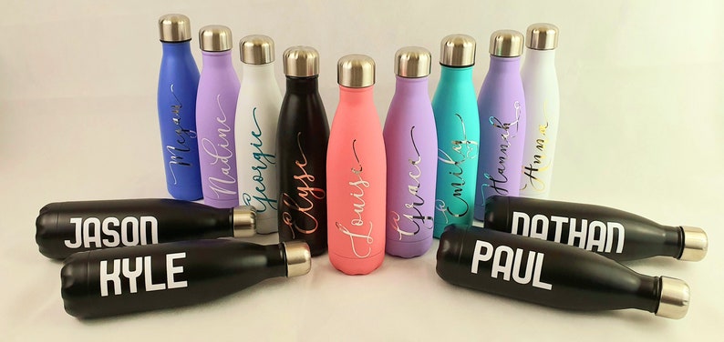 Personalised Stainless Steel Bottle / Personalized Bottle / - Etsy