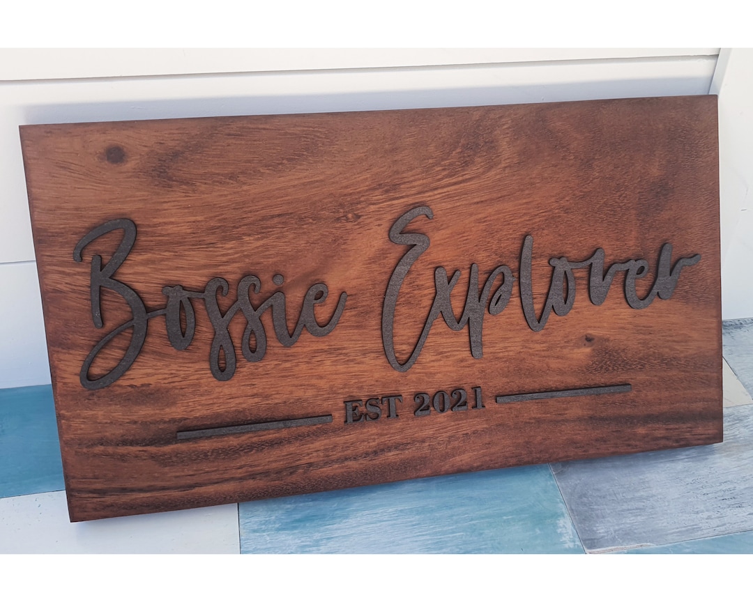 Custom Solid Wood Name Plague | Rustic Hand Made Home Decor ...