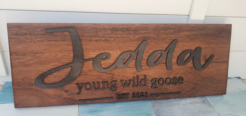 Custom Solid Wood Name Plague | Rustic Hand Made Home Decor ...