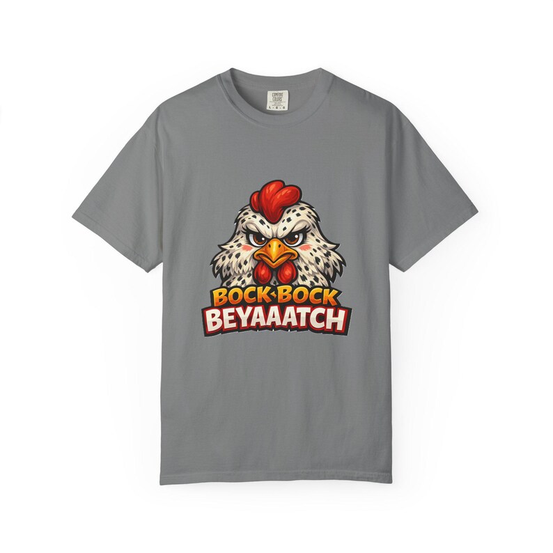 Bock Bock Angry Hen Funny Chicken Graphic T-shirt | Bold Text Chicken ...
