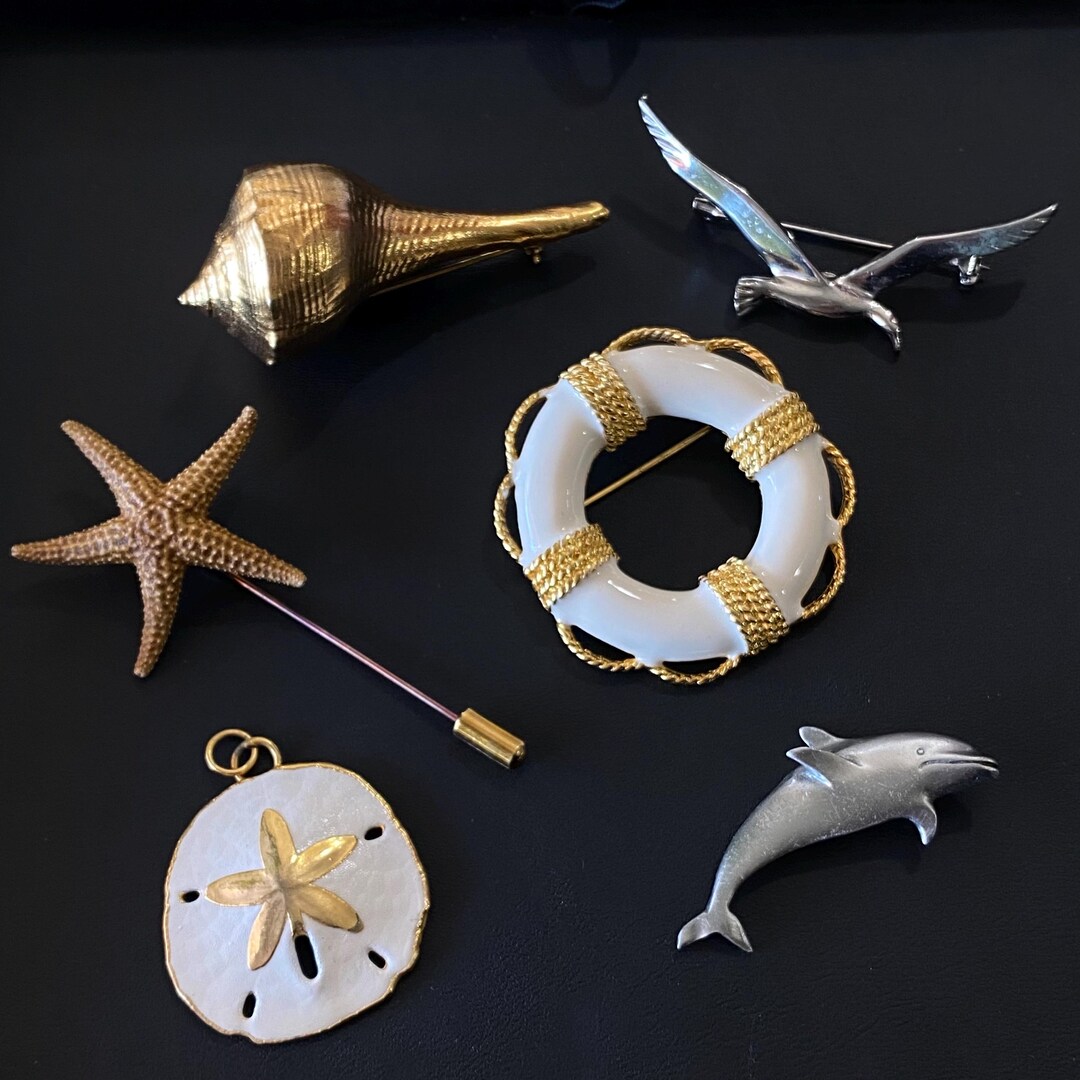Vintage Jewelry Lot Beach Ocean Theme Bundle - Etsy