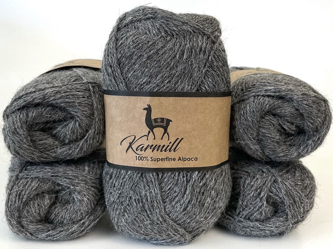 Set of 5 - 100% Superfine Alpaca - Sport Weight - Alpaca Wool ...