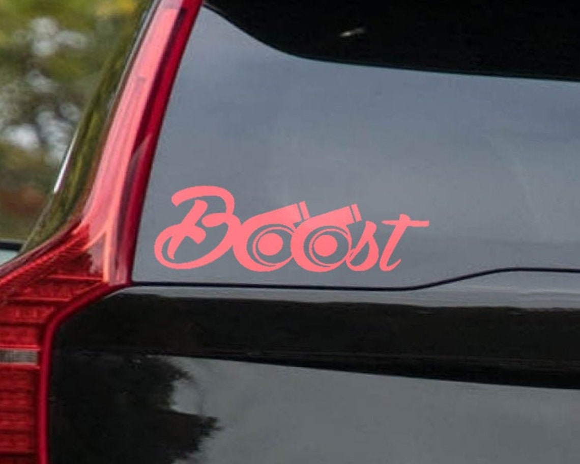 Boost Decal Car Decal Turbo Decal Boost Sticker Bumper | Etsy