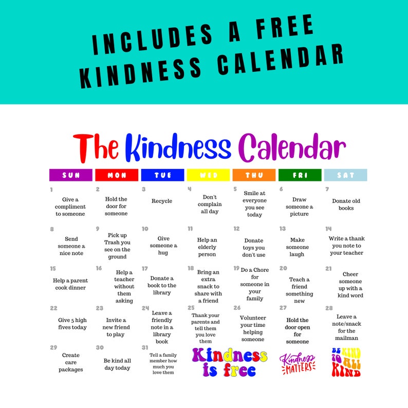 Printable Kindness Coloring Book | Empowering Kindness | 30 Pages of ...