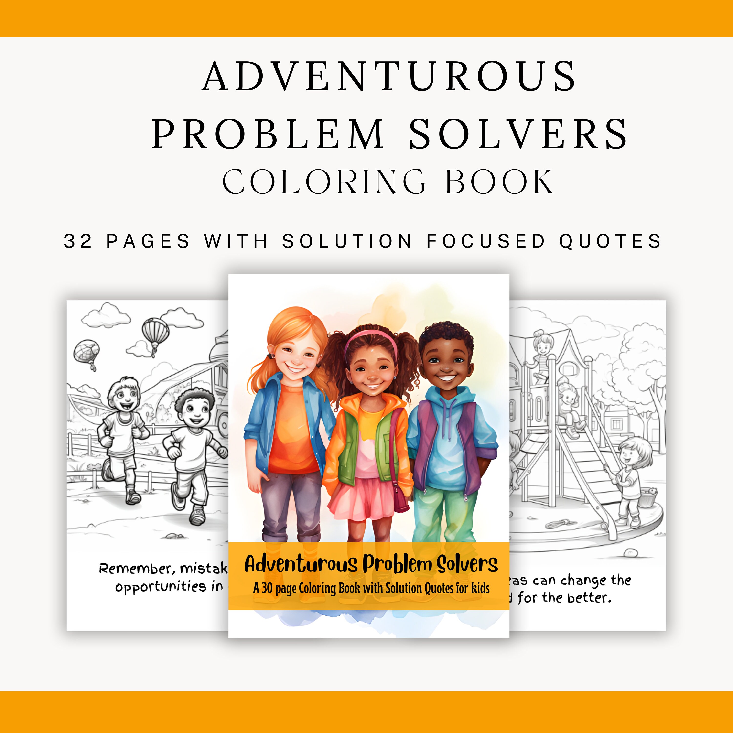 Printable Problem Solver Coloring Book Empowering Kids to Be - Etsy