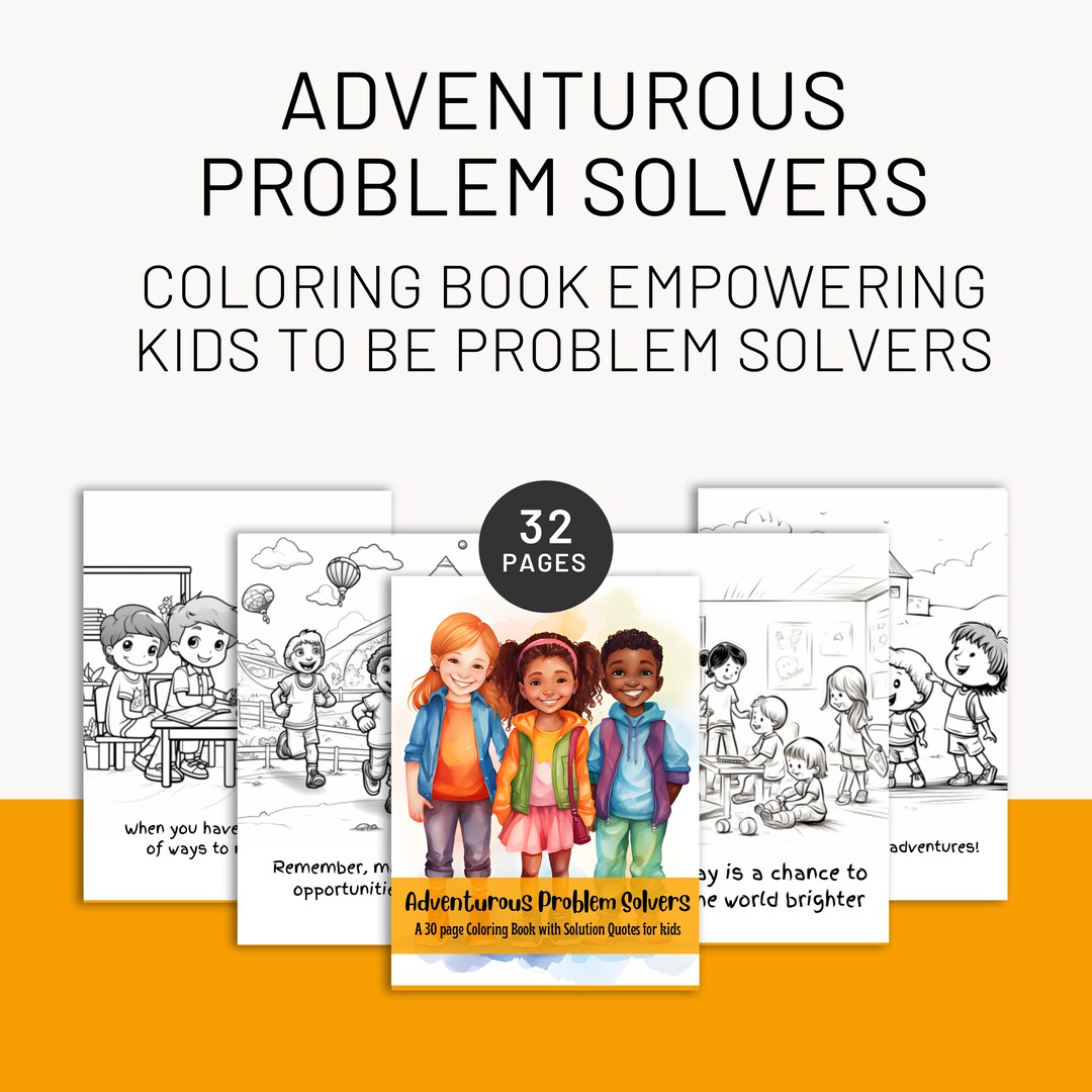 Printable Problem Solver Coloring Book | Empowering Kids to Be Problem ...