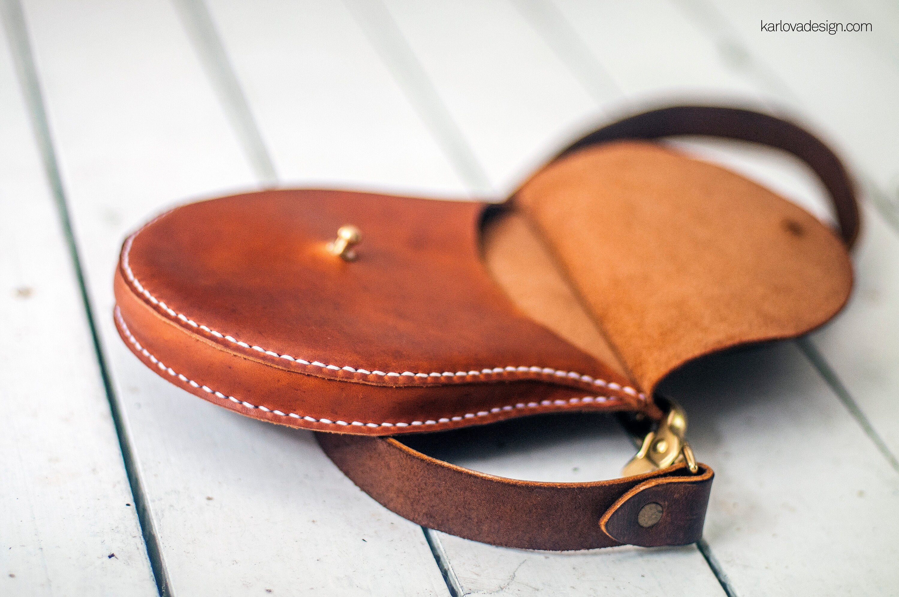 Leather PDF Pattern Bundle 3 Round Bags Leather Craft | Etsy