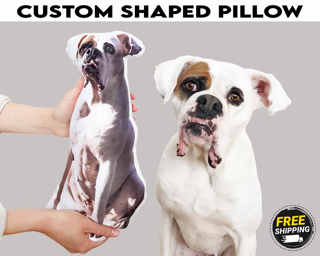 Custom Dog Shaped Pillow Pet Pillow From Photo Personalized - Etsy