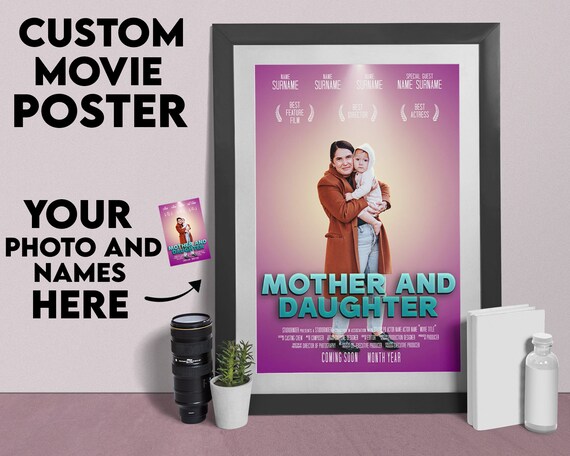 Custom Movie Poster Mom Poster Photo Print Gift for Mom - Etsy