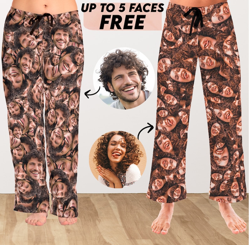 Valentines Day Matching Pajamas With Faces, Family Pajamas, Matching ...