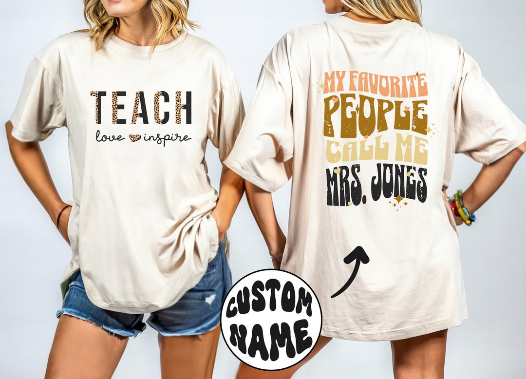Custom Teacher Appreciation Shirt, Personalized Teacher Gift, Custom ...