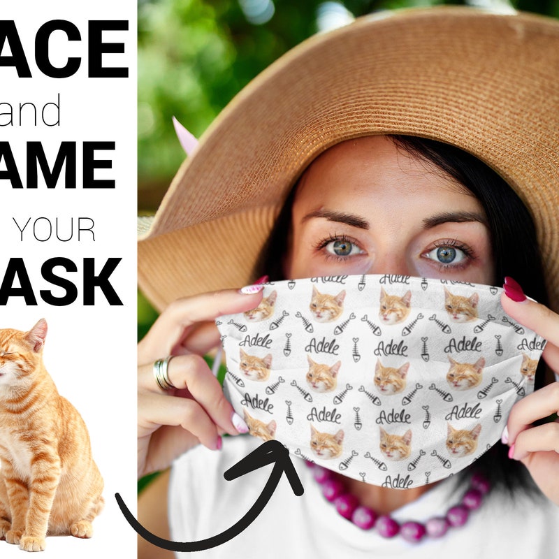 Cat Face Mask - Etsy