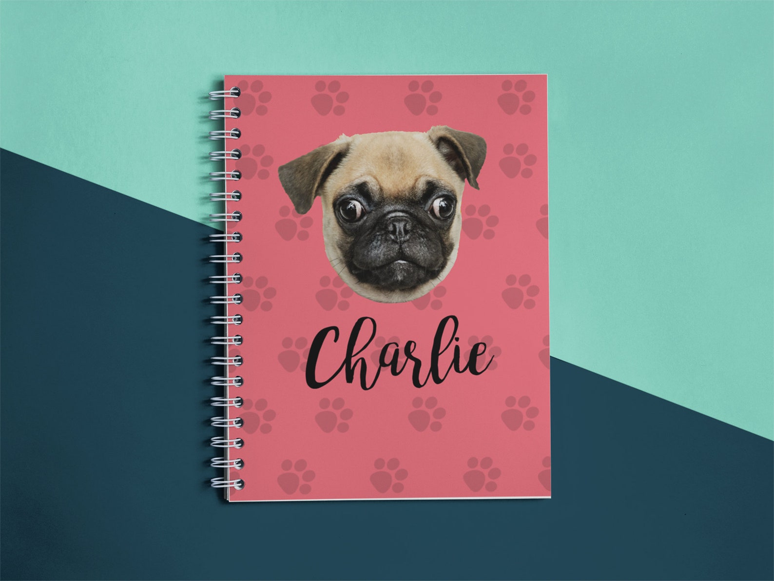 Personalized Dog Notebook Custom Dog Journal Custom Name Dog - Etsy