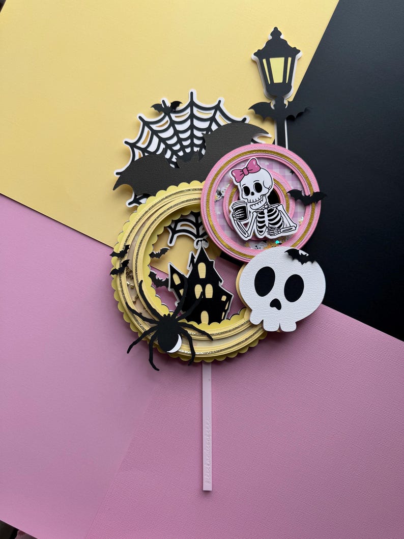 Halloween Skeleton Cake Topper - Etsy