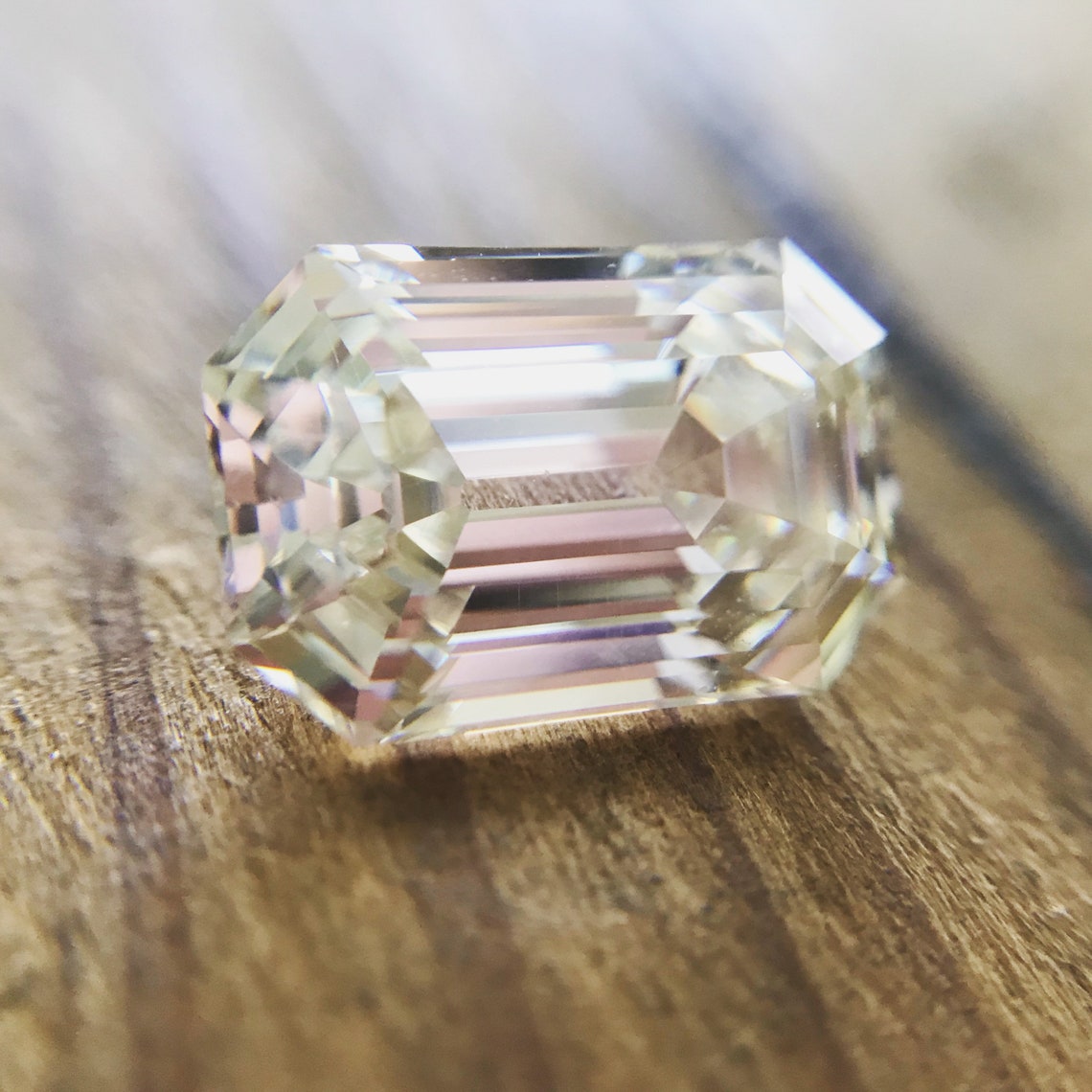 Antique Emerald Step Cut Octagon Diamond Simulant Cubic | Etsy