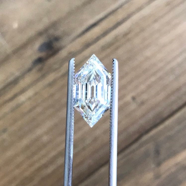 Antique Elongated Hexagonal Step Cut Diamond Simulant Cubic Zirconia - Etsy