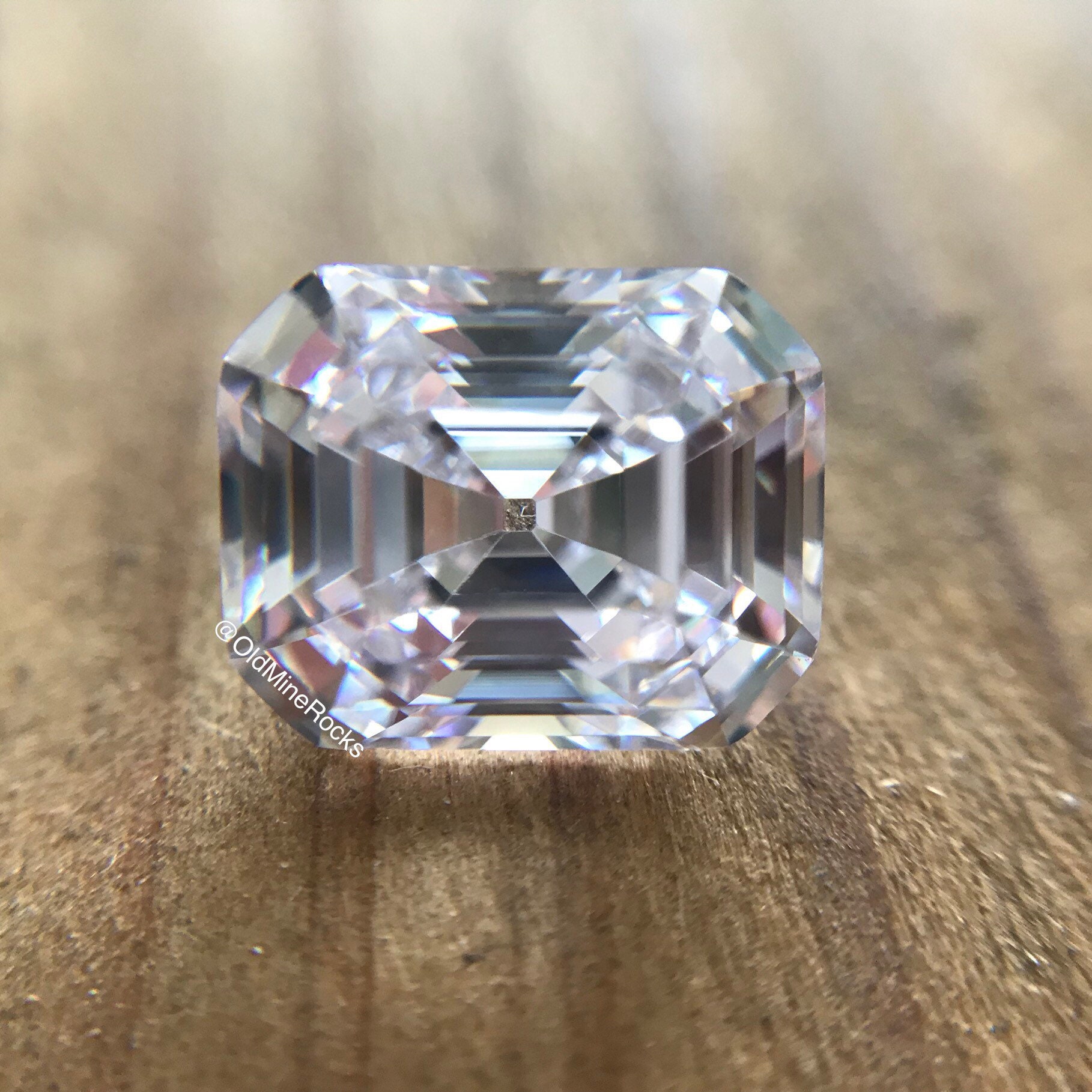 Antique Asscher Step Cut Octagon Diamond Simulant Cubic | Etsy