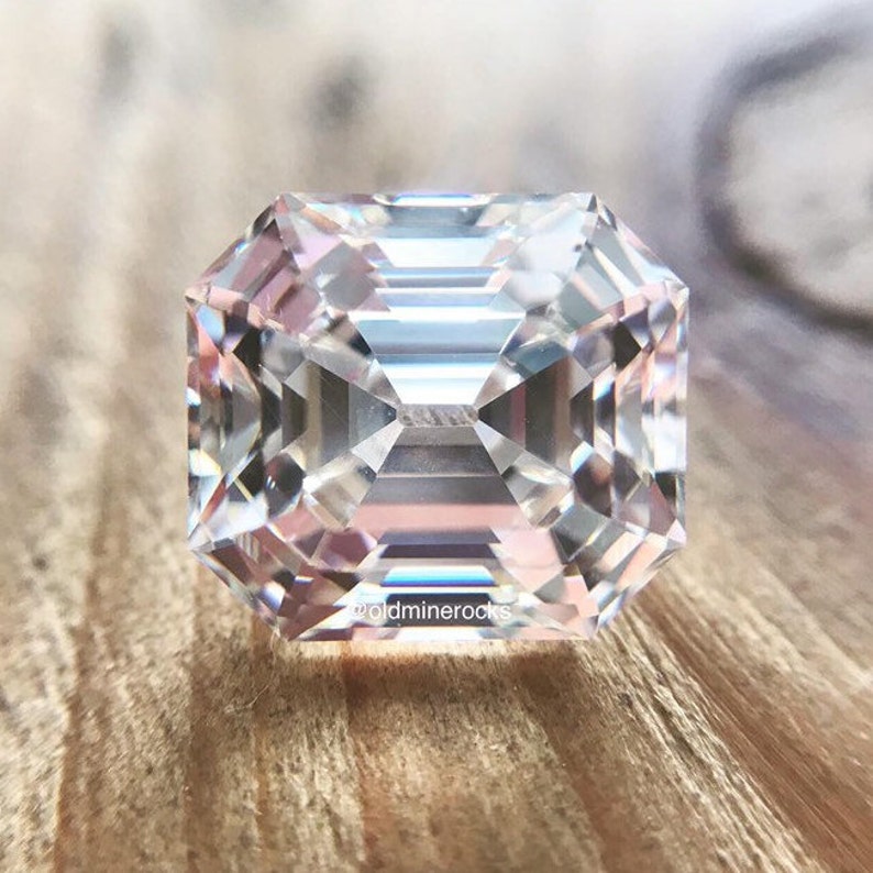 Antique Chubby Emerald Step Cut Octagon Diamond Simulant Cubic - Etsy