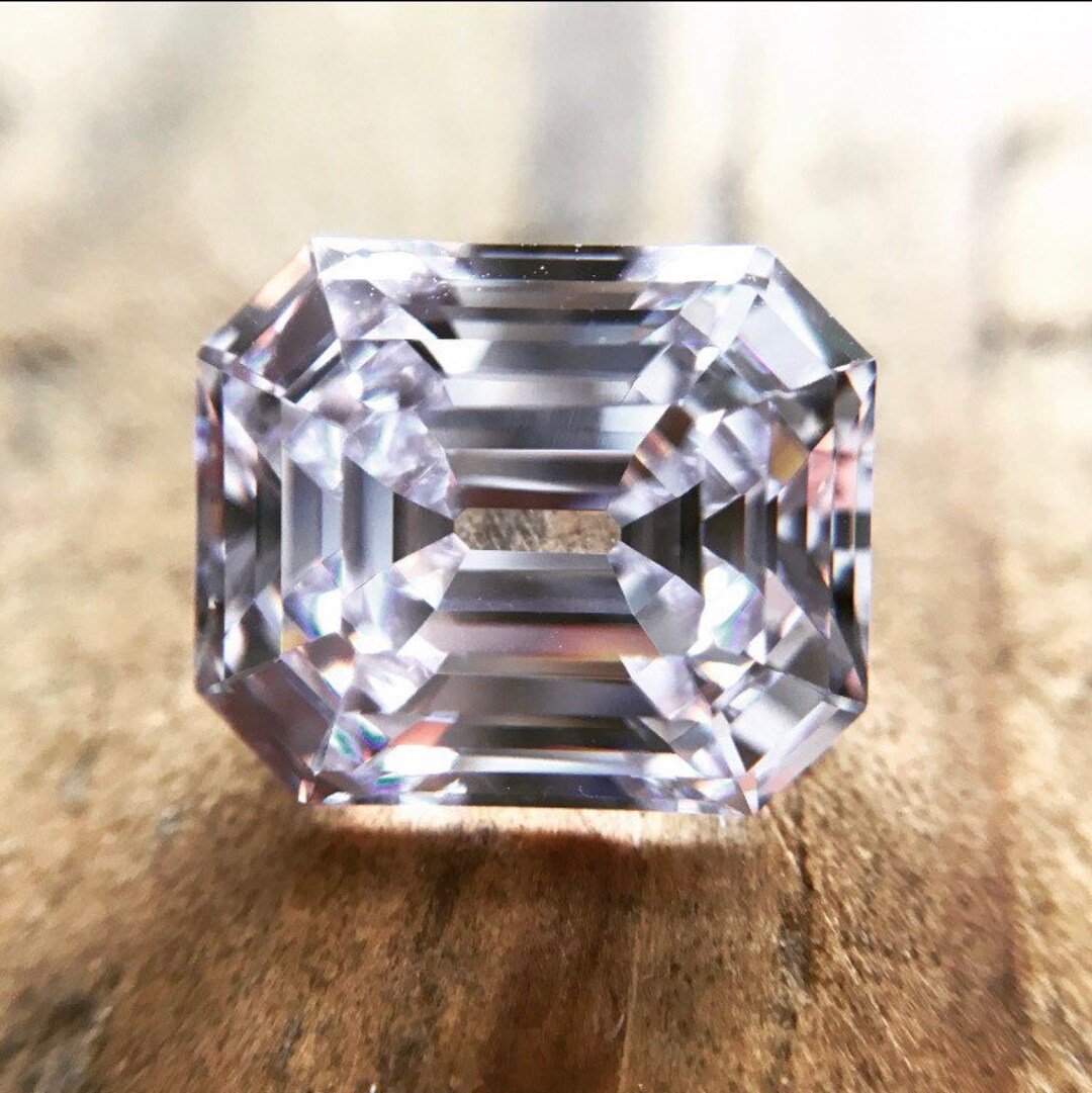 Antique Emerald Step Cut Octagon Diamond Simulant Cubic Zirconia ...