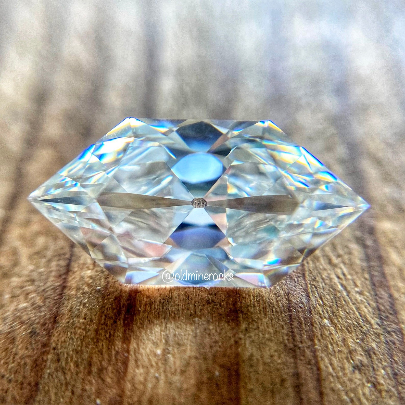 Antique Elongated Hexagonal Step Cut Diamond Simulant Cubic - Etsy