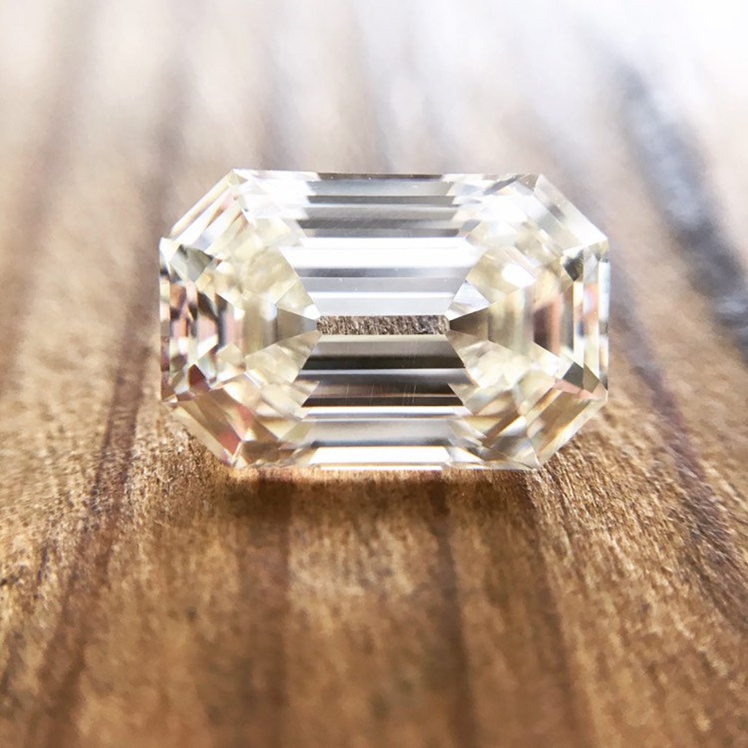 Antique Emerald Step Cut Octagon Diamond Simulant Cubic - Etsy