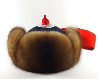 Mongolian fur hat | Etsy