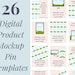 Digital Product Mockup Pinterest Templates for Pinterest Marketing ...