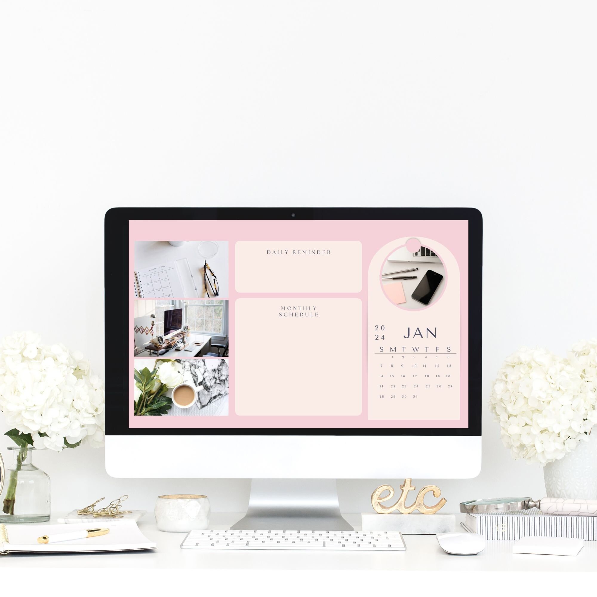 Desktop Wallpaper Canva | Editable Desktop Wallpaper Organizers ...