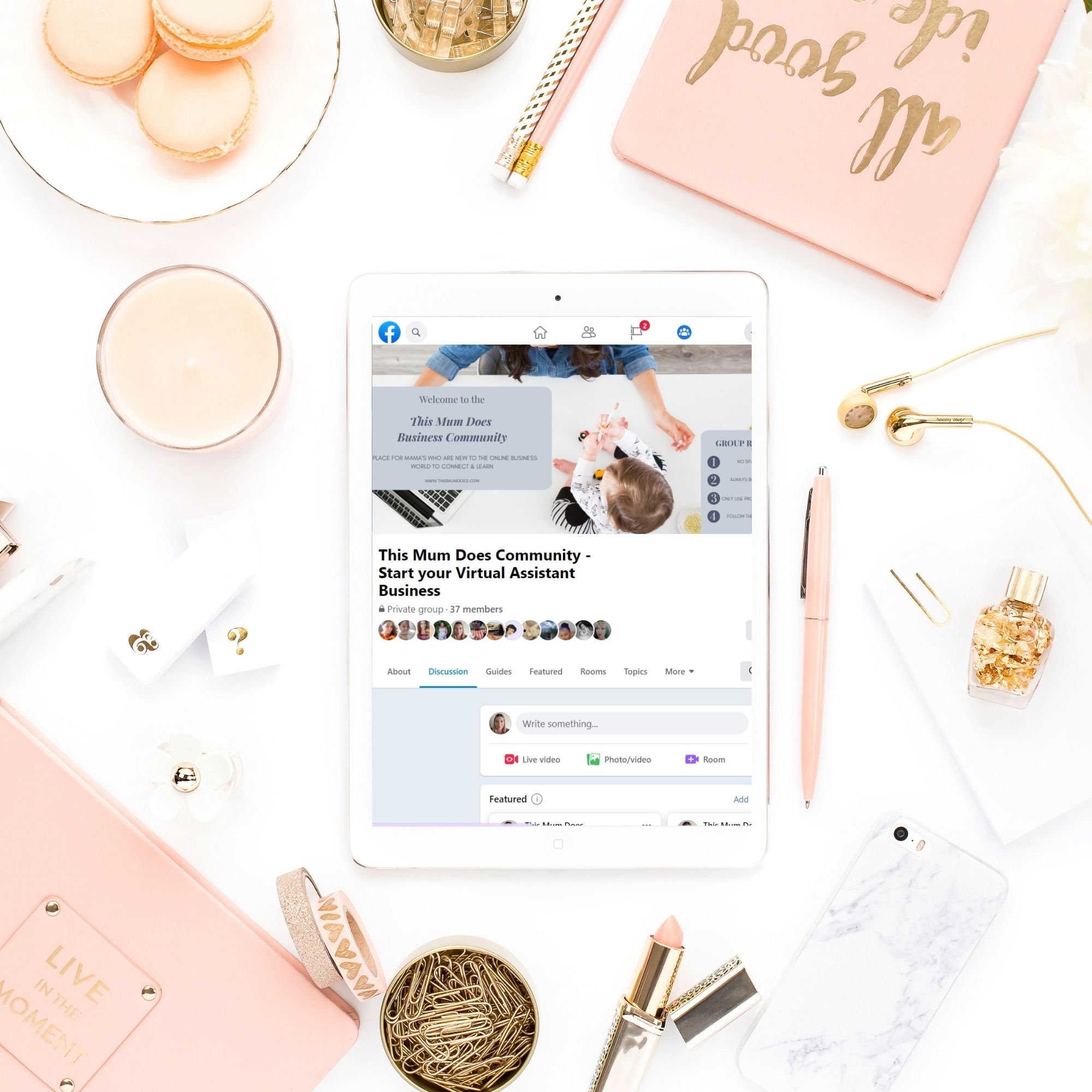 Facebook Group Cover Templates for Online Business Owners - Etsy