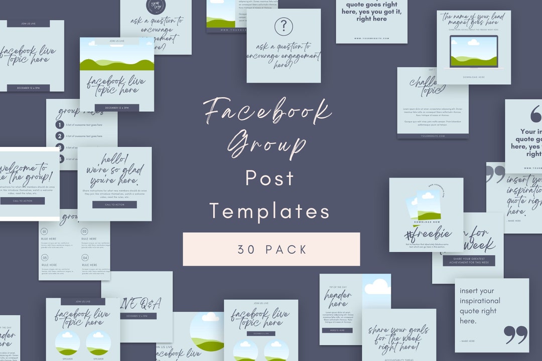 Facebook Group | Facebook Post Templates | Engagement Posts | Facebook ...
