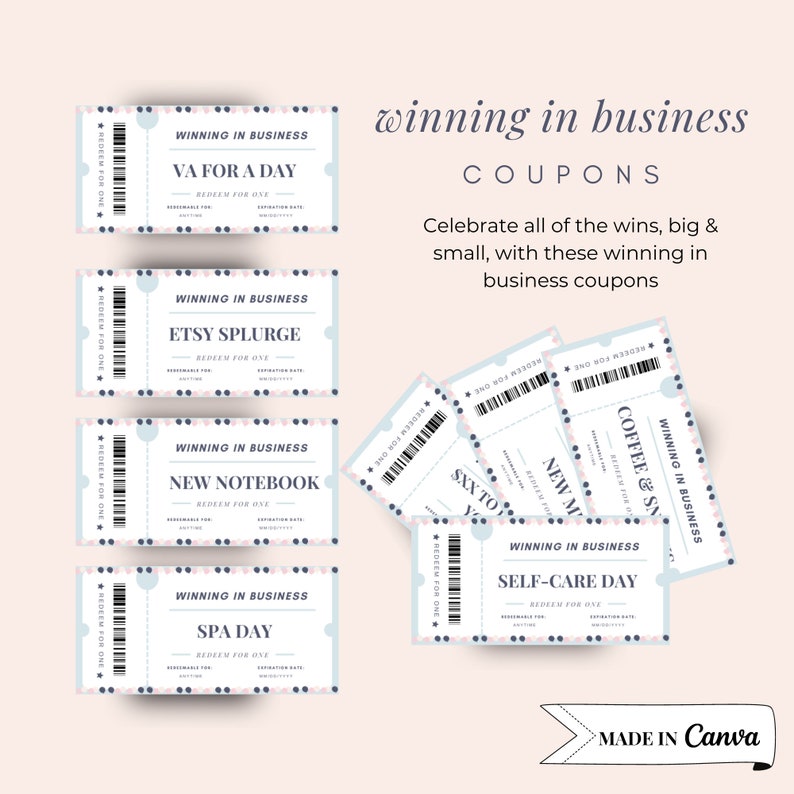 Printable Coupon Template for Business Owners | Business Gifts, Last ...