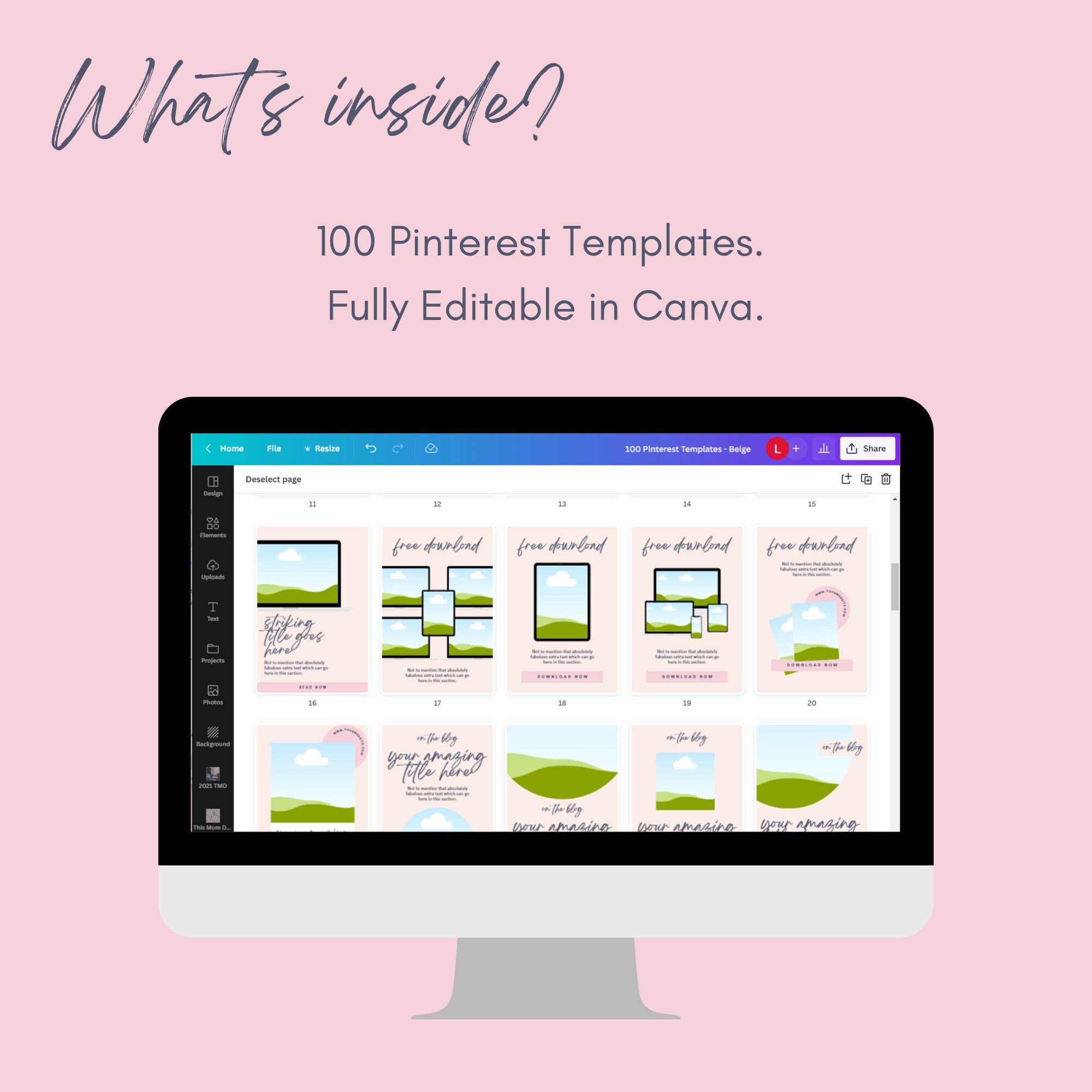 Pinterest Templates for Coaches | Pinterest Marketing, Pin Templates ...