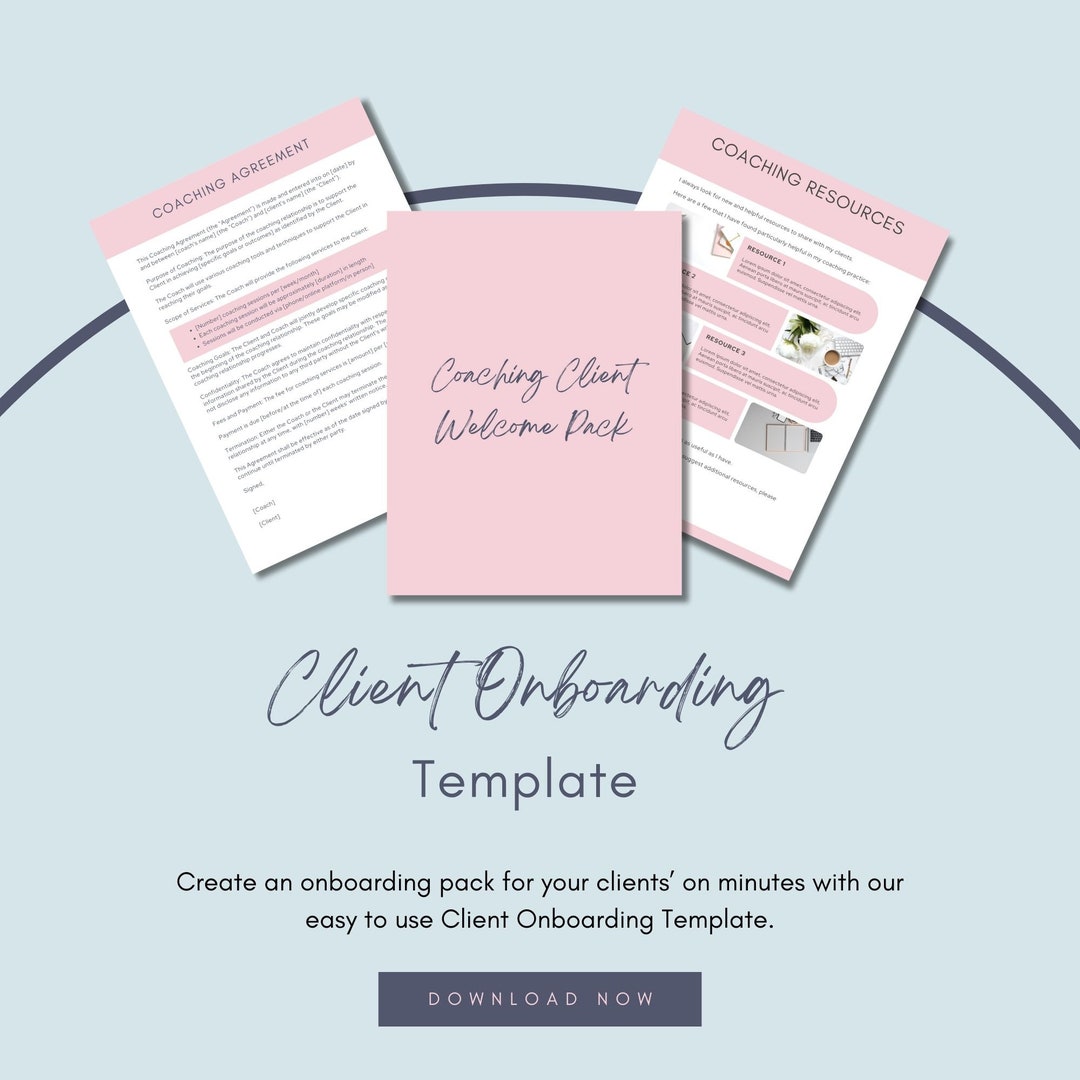 Onboarding Template Canva | New Client Service Guide | Editable Welcome ...