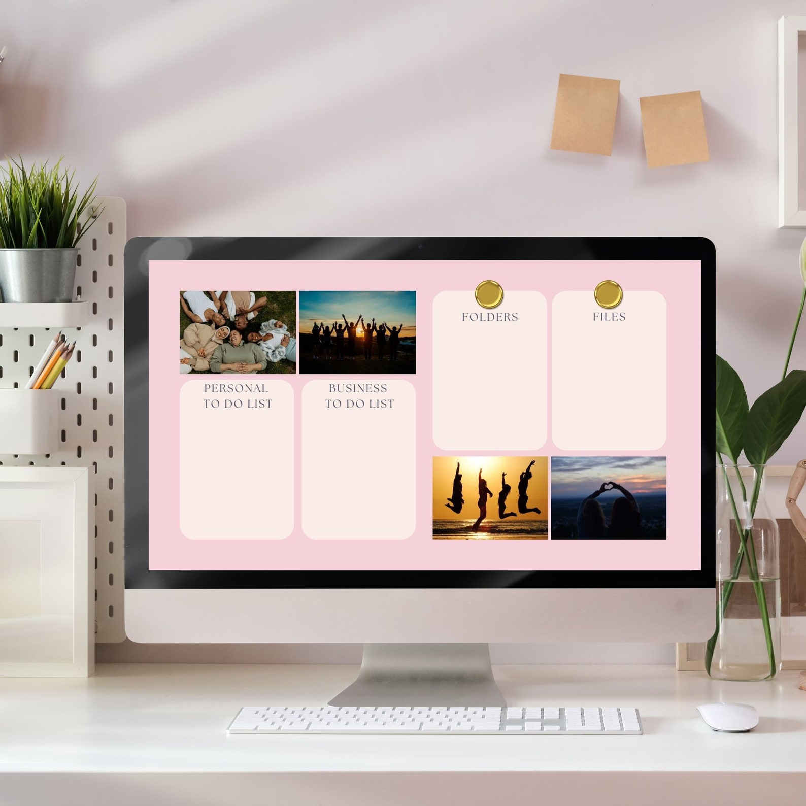 Desktop Wallpaper Canva | Editable Desktop Wallpaper Organizers ...