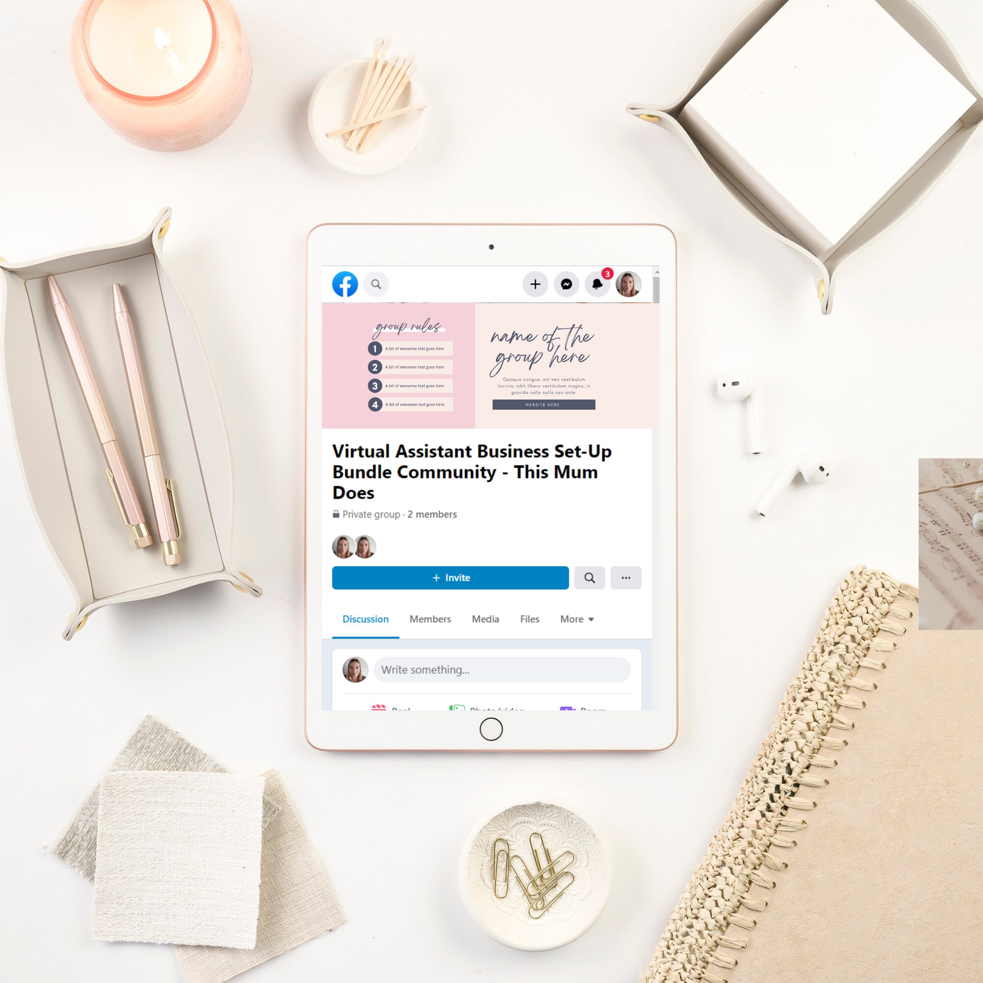 Facebook Cover Template Canva Facebook Banner Template, Facebook ...