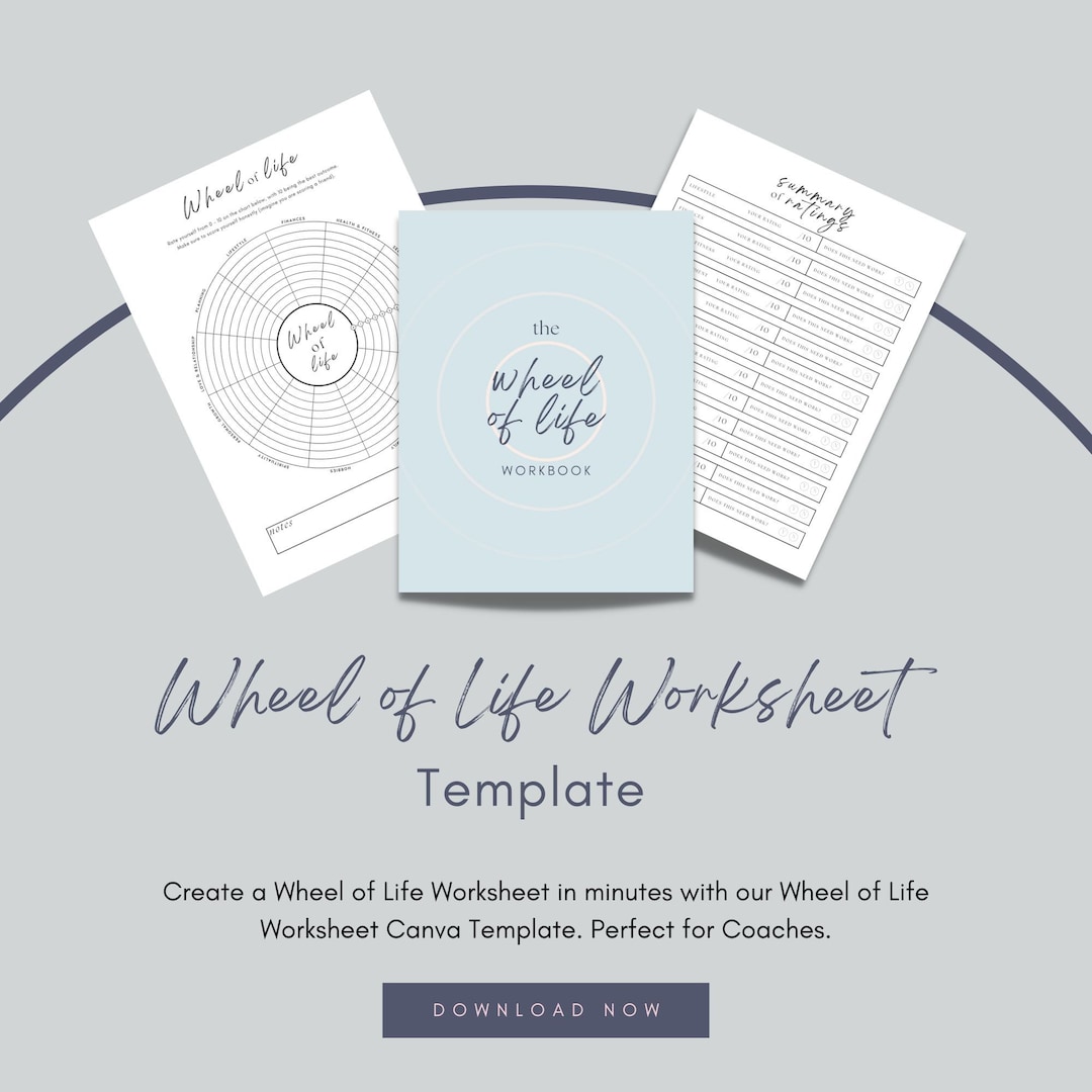 Wheel of Life Coaching Template | Life Balance Wheel | Editable ...