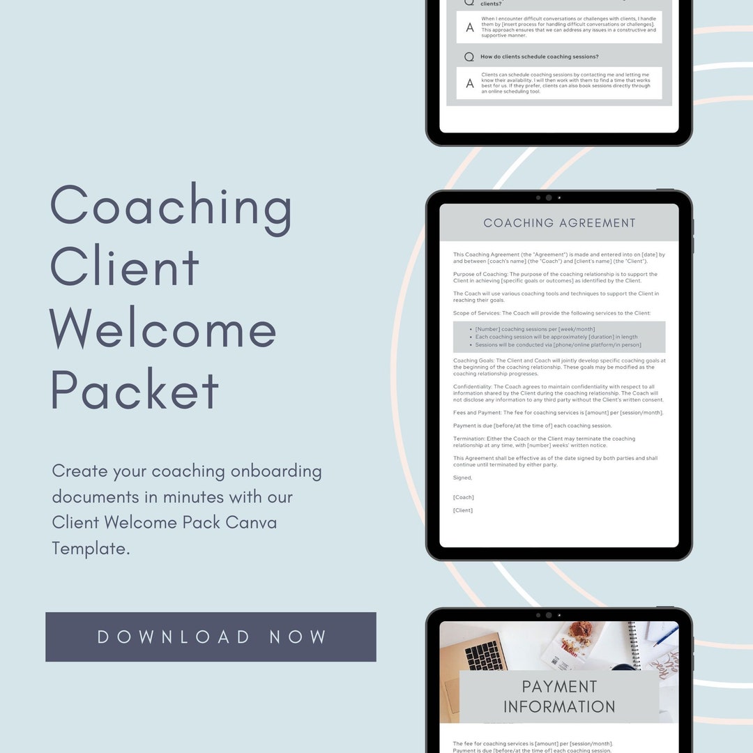 Coaching Onboarding Templates | 1 on 1 Coaching Template | Business ...