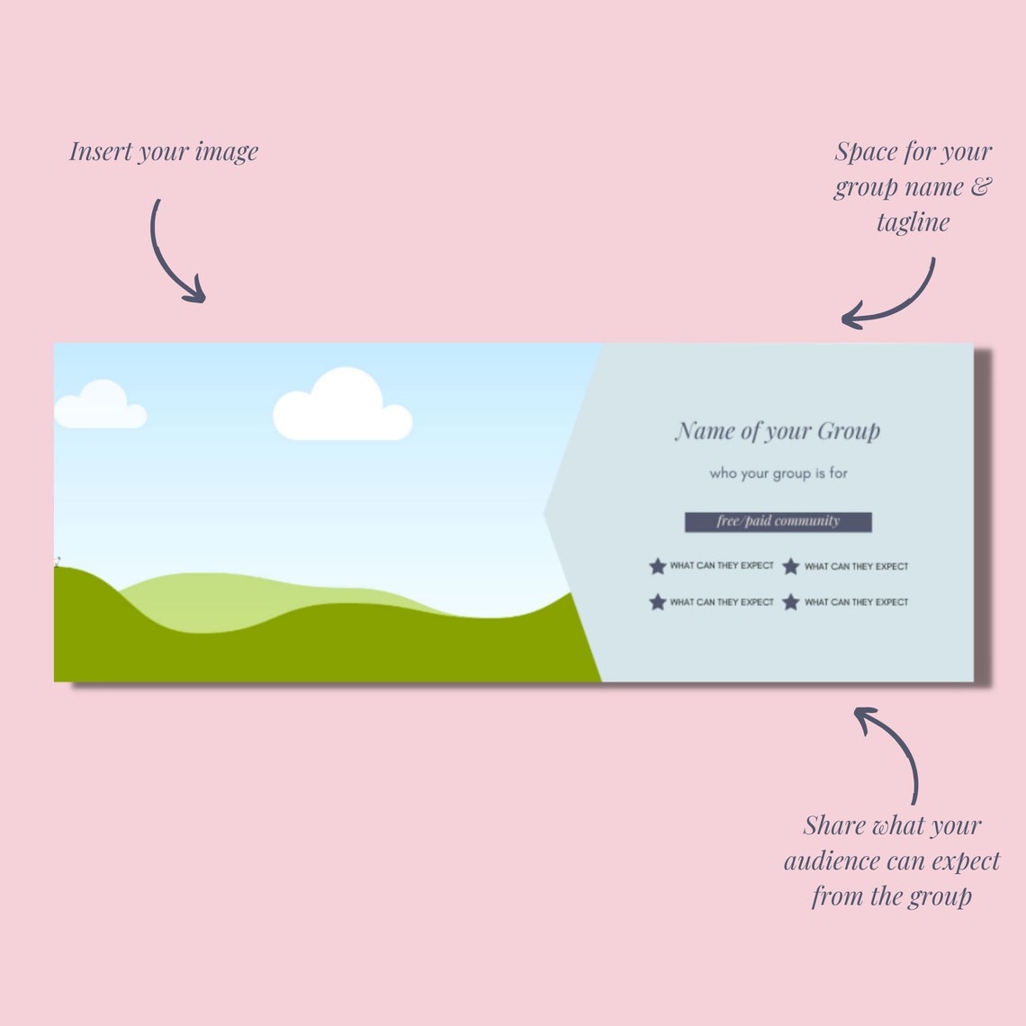 Facebook Group Cover Templates for Online Business Owners - Etsy