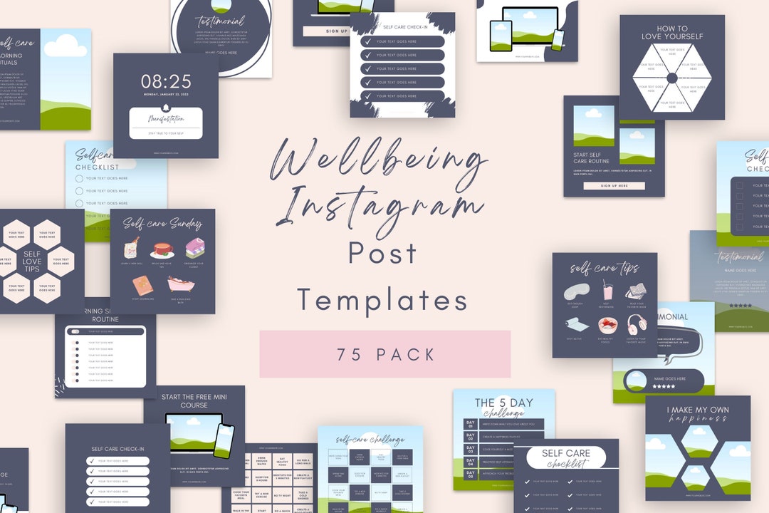 Instagram Templates Wellbeing | Holistic Coach | Health & Wellness ...