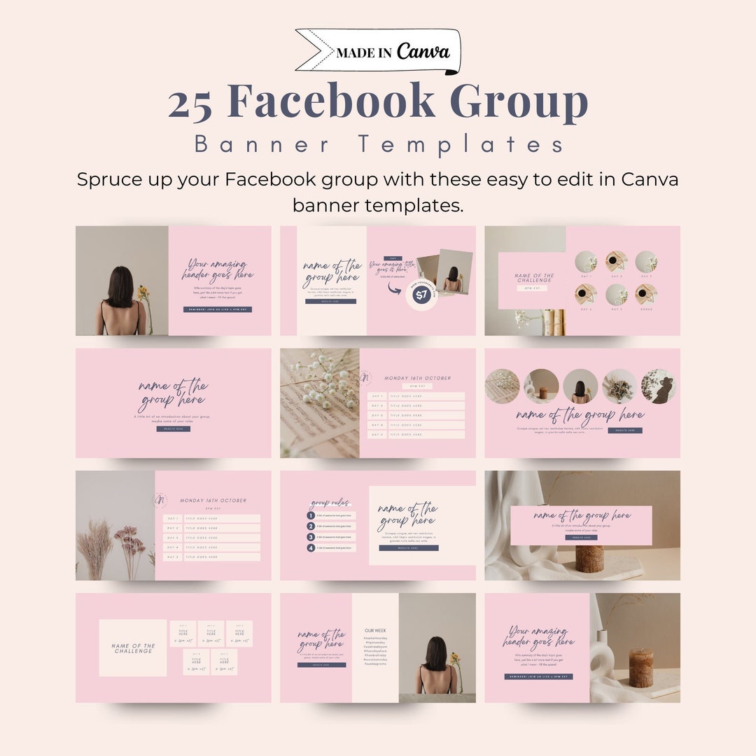 Facebook Cover Template Canva | Facebook Banner Template, Facebook ...