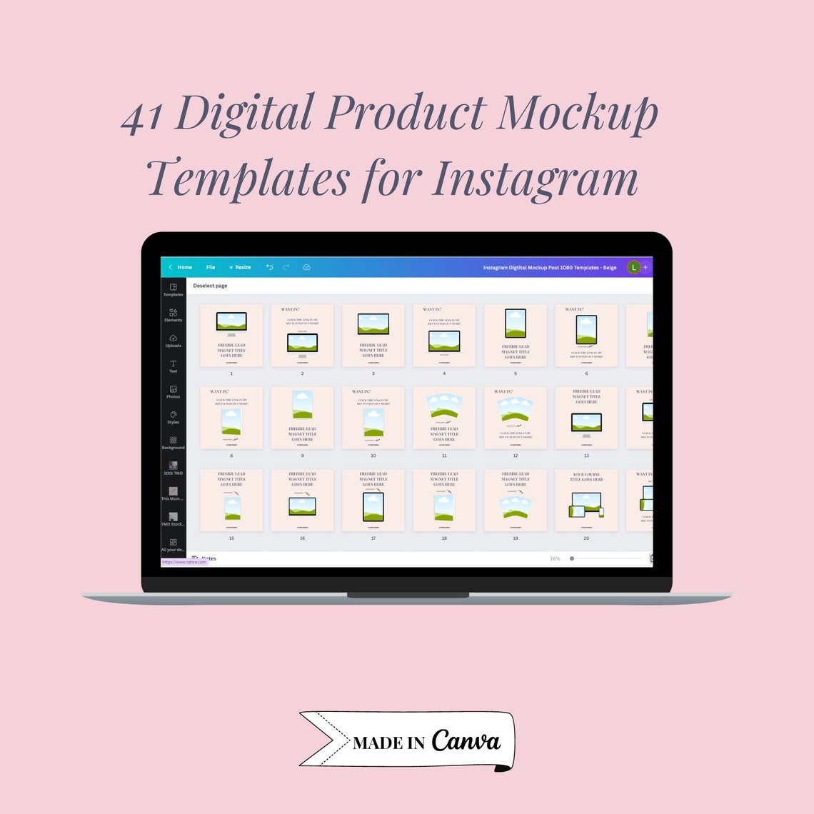 Digital Product Mockup Template Bundle Includes Etsy Listing - Etsy