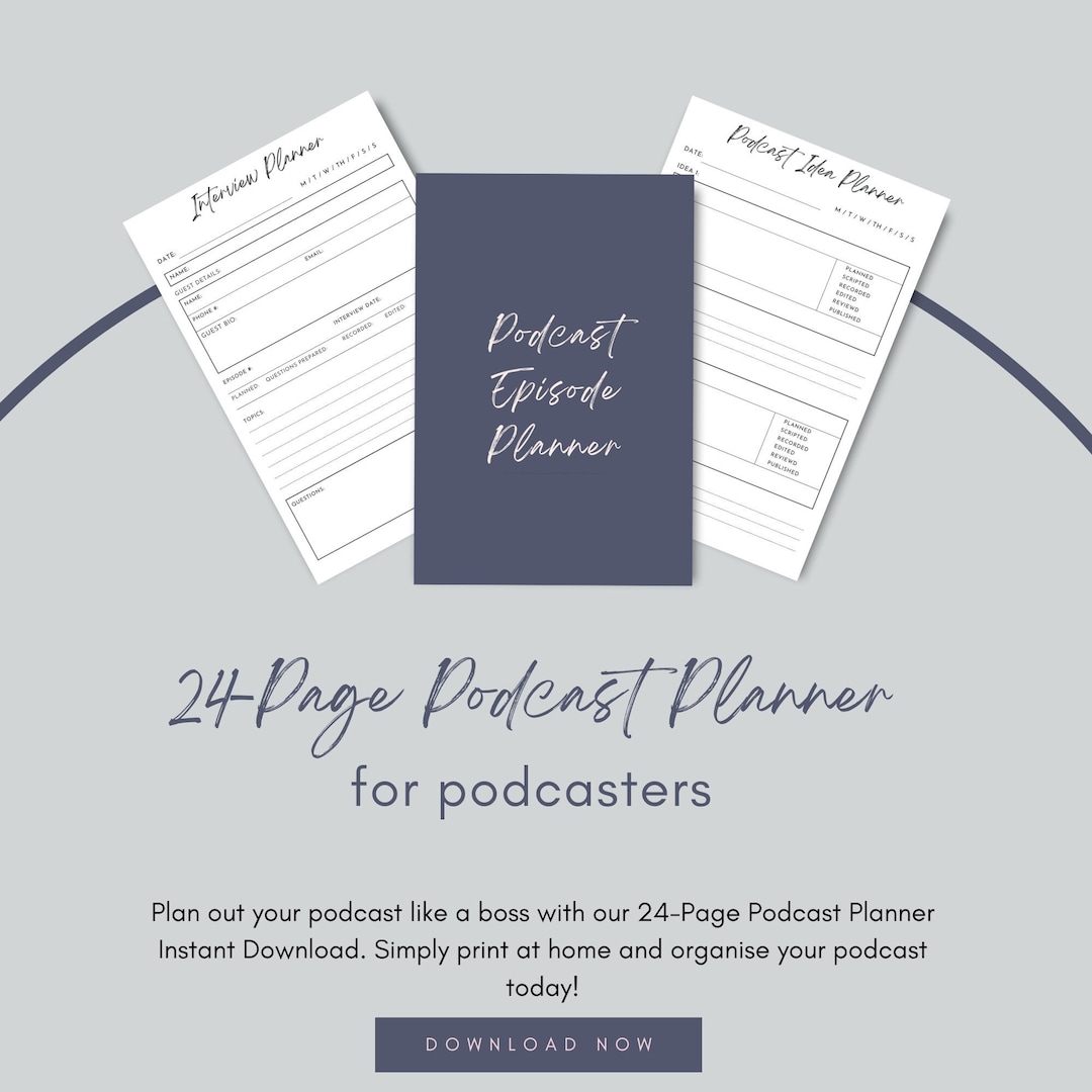 Podcast Planner | Podcast Worksheet | Podcast Planning Template | Post ...