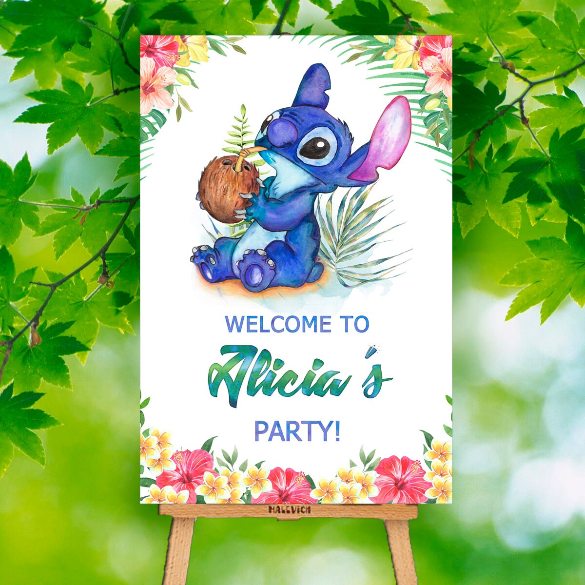 Lilo and Stitch welcome sign Lilo and Stitch welcome banner | Etsy