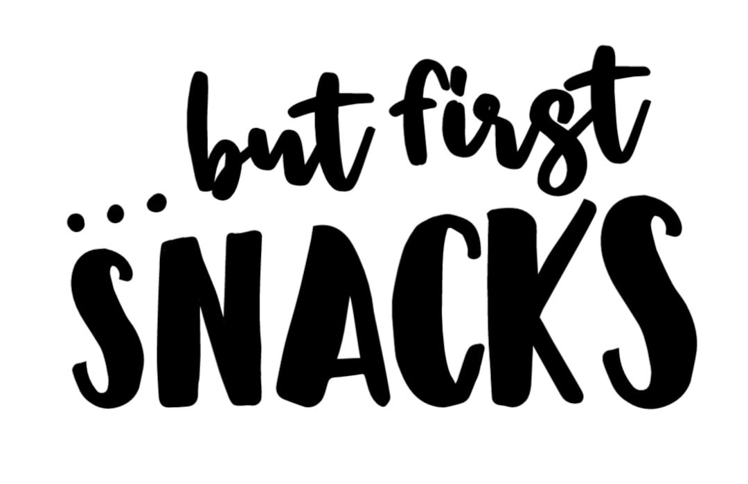 But First Snacks Decal, Funny Sticker, Funny, Car Sticker, Laptop ...