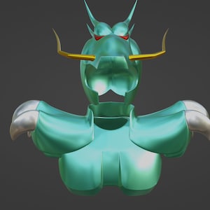 Dragon Shiryu Saint Seiya Full Armor + Helmet - STL 3D Print File - Etsy